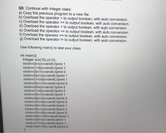 Solved in C++， how do i changed to boolean and complete the | Chegg.com