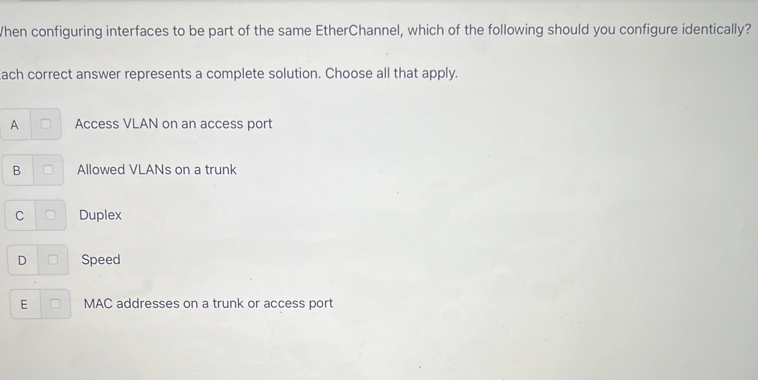 Solved Then configuring interfaces to be part of the same | Chegg.com