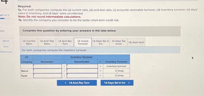 Solved of 2 Book rint rences ! Required information [The | Chegg.com