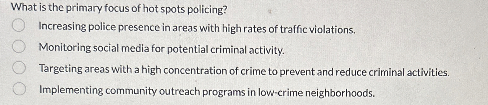 Solved What is the primary focus of hot spots | Chegg.com