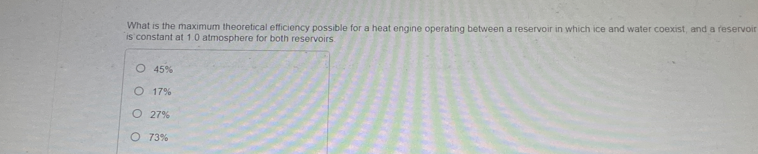 Solved What is the maximum theoretical efficiency possible | Chegg.com