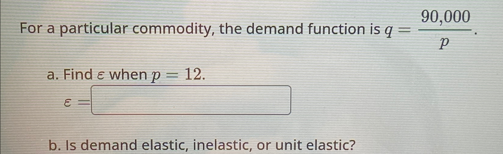 Solved For a particular commodity, the demand function is | Chegg.com
