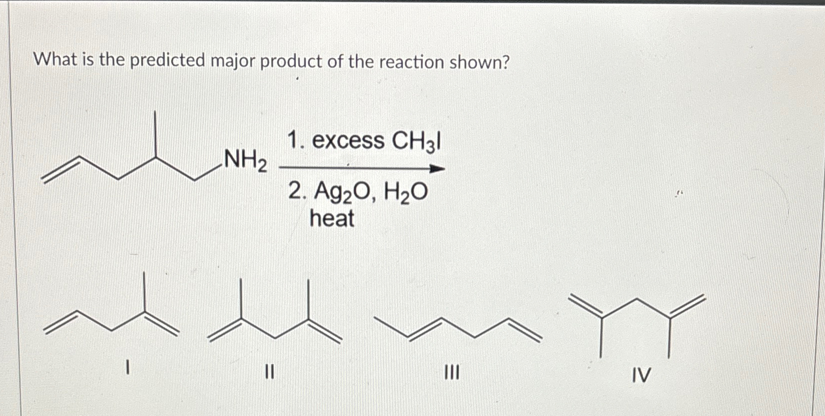 Solved What is the predicted major product of the reaction | Chegg.com