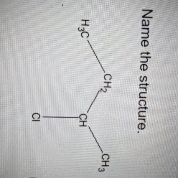 Solved Name the structure. CH2 CH3 H3C CH CI | Chegg.com