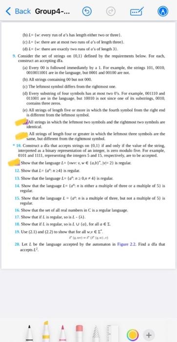 Solved (f) All strings in which the leftmost two symbols and | Chegg.com