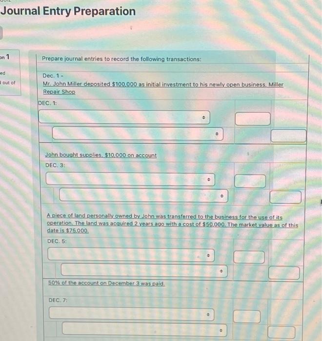 Solved Journal Entry PreparationAn equipment was acquired | Chegg.com