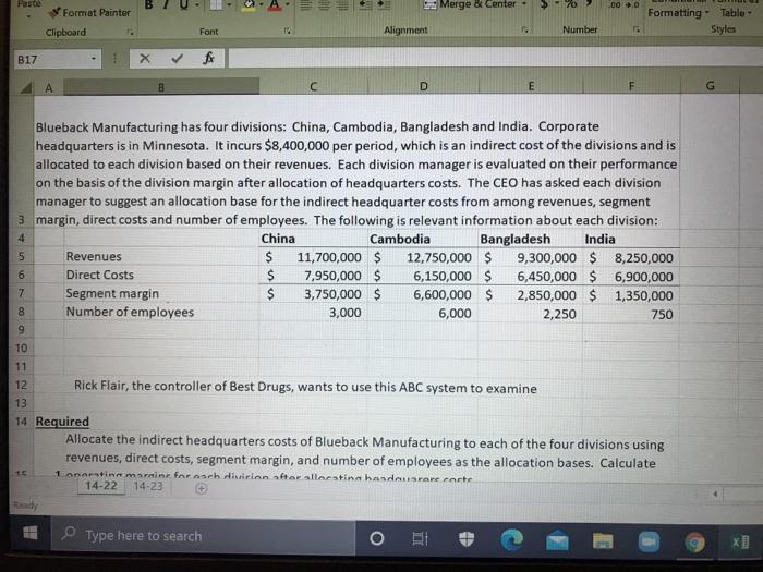 Solved Morge & Center .000 Format Painter Clipboard | Chegg.com