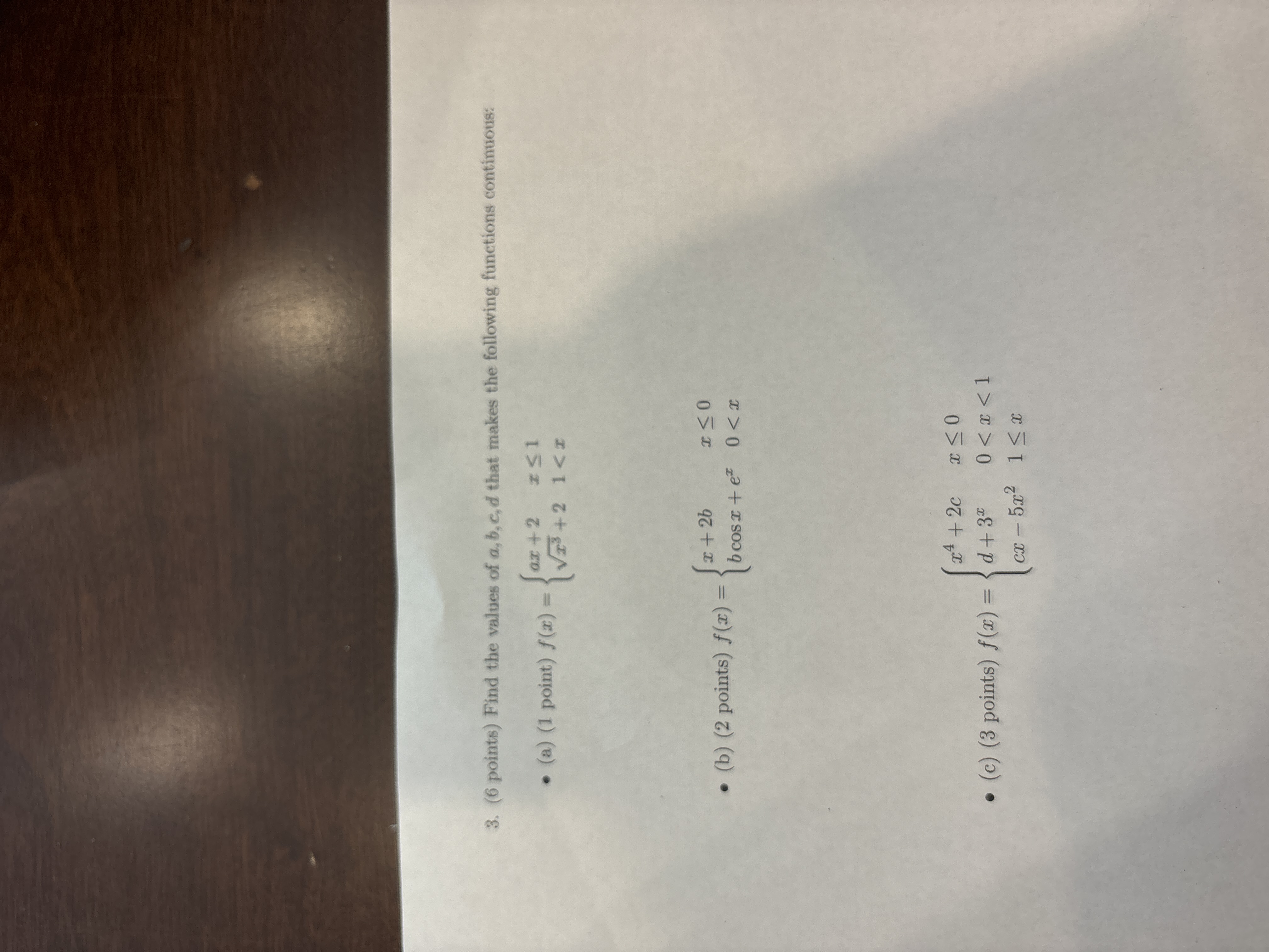 Solved (6 ﻿points) ﻿Find the values of a,b,c,d ﻿that makes | Chegg.com