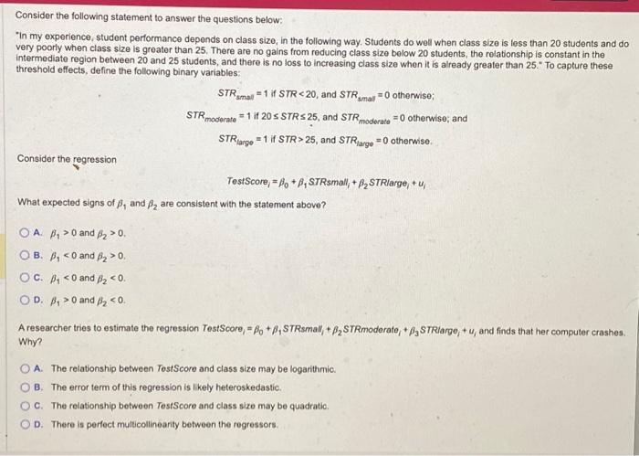 Solved Consider the following statement to answer the | Chegg.com