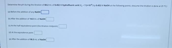 Solved (a) Before the addition of any NaOH (b) Ater the | Chegg.com