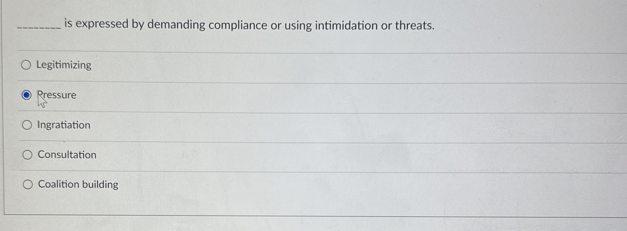 Solved is expressed by demanding compliance or using | Chegg.com