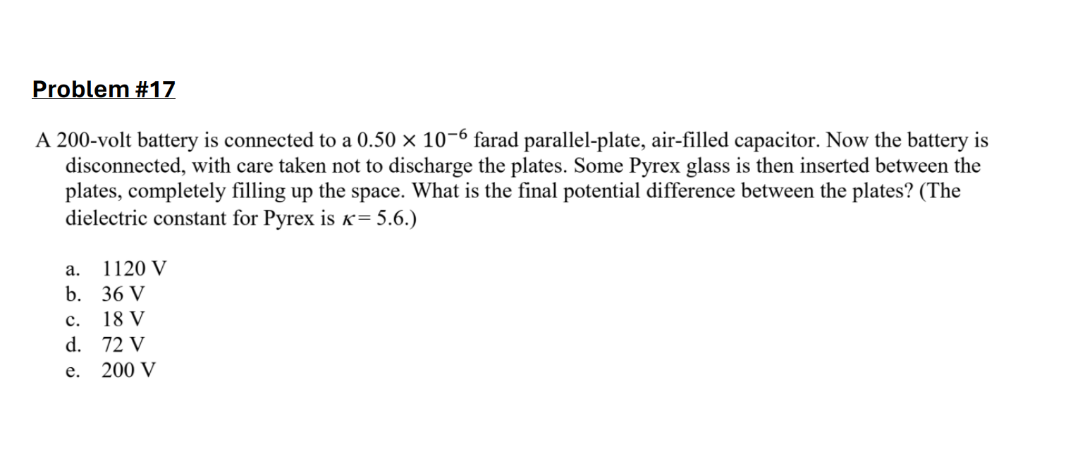 Solved Problem #17A 200 -volt battery is ﻿connected | Chegg.com