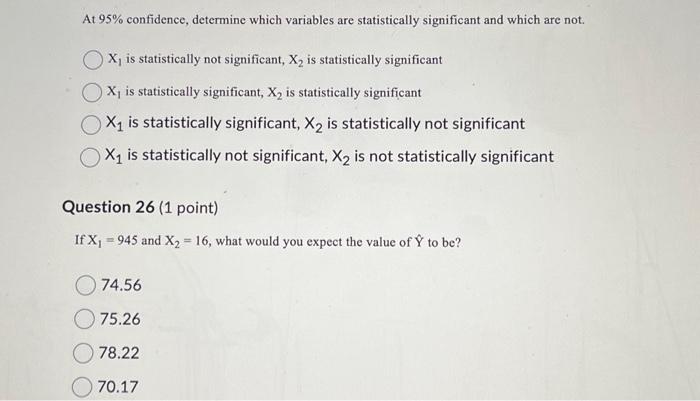 Solved Part of the computer output of a least-squares | Chegg.com