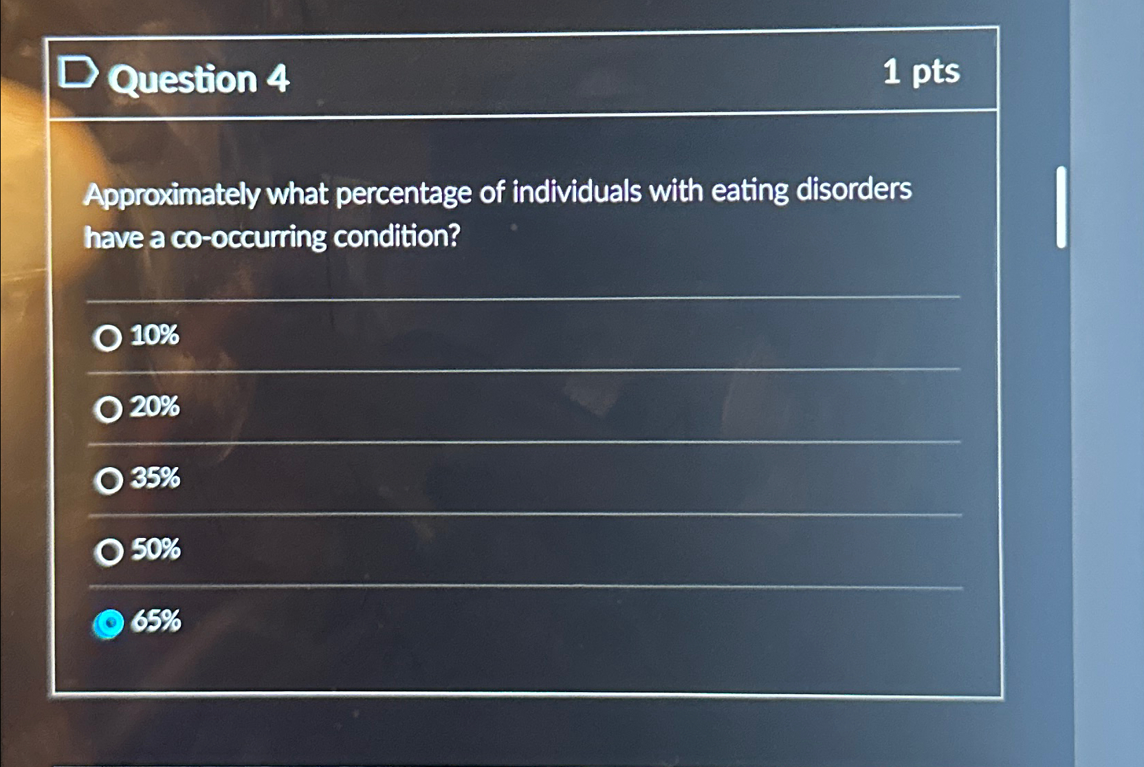 Solved Question 41 ﻿ptsApproximately what percentage of | Chegg.com