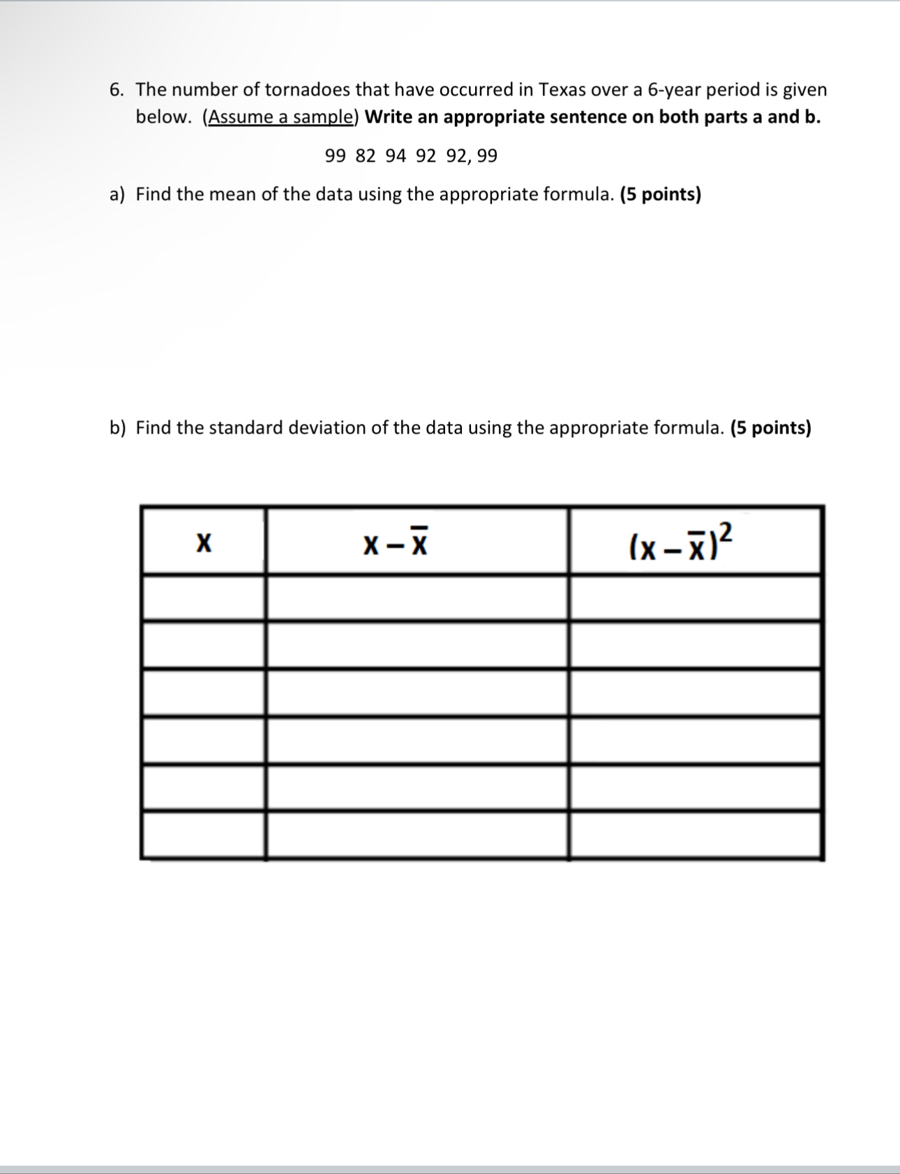 Solved The number of tornadoes that have occurred in Texas | Chegg.com