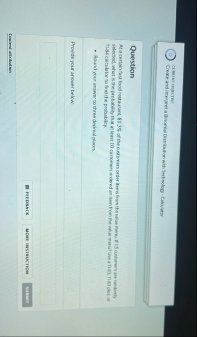 Solved CURRENT OBJECTIVECreate and interpret a Binomial | Chegg.com