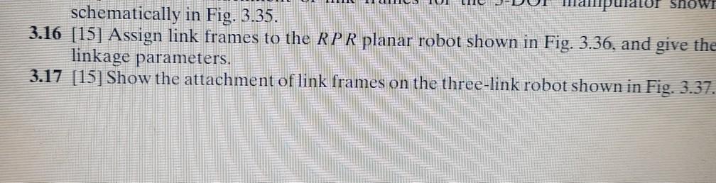 Solved schematically in Fig. 3.35. 3.16 (15] Assign link | Chegg.com