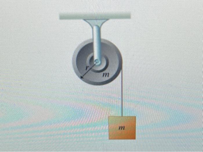 Solved A string is wrapped around a uniform solid cylinder | Chegg.com