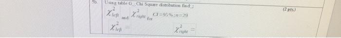 Solved 5b Xird Krone von Using table Chi Square distribution | Chegg.com