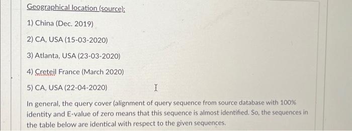 Solved the percent identity is less than 50%, about 50%, or | Chegg.com