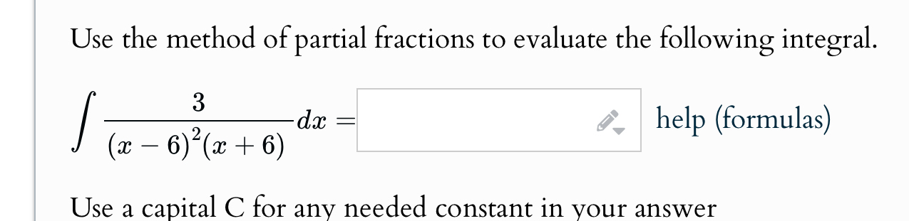 Solved Use the method of partial fractions to evaluate the | Chegg.com