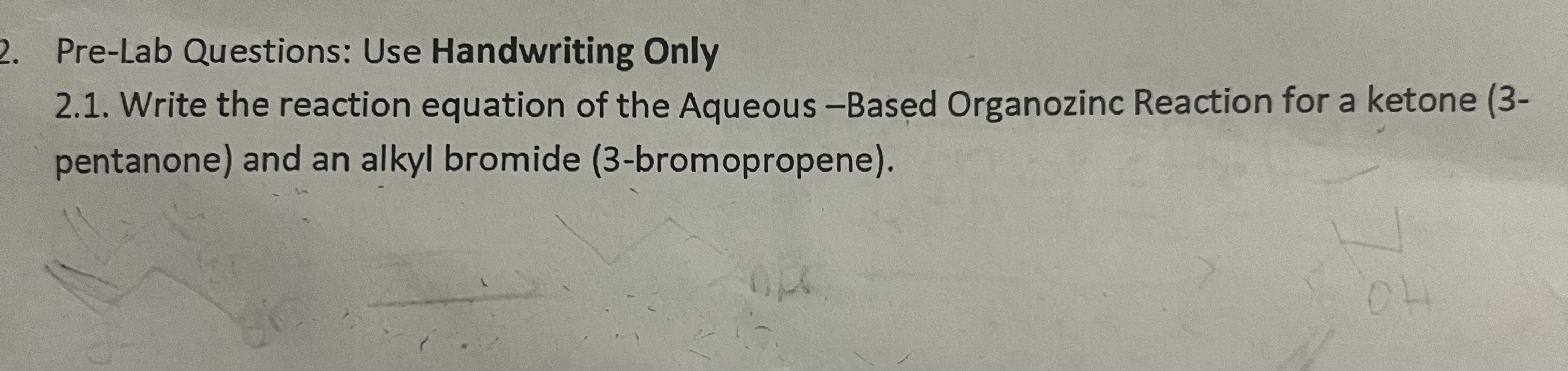 Solved Pre-Lab Questions: Use Handwriting Only2.1. ﻿Write | Chegg.com