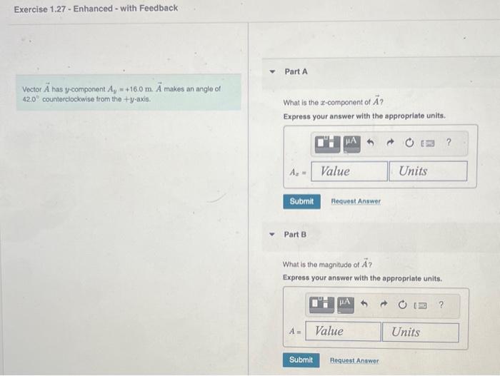 Solved Vector A has magnitude 17.0 m and veclor B has | Chegg.com