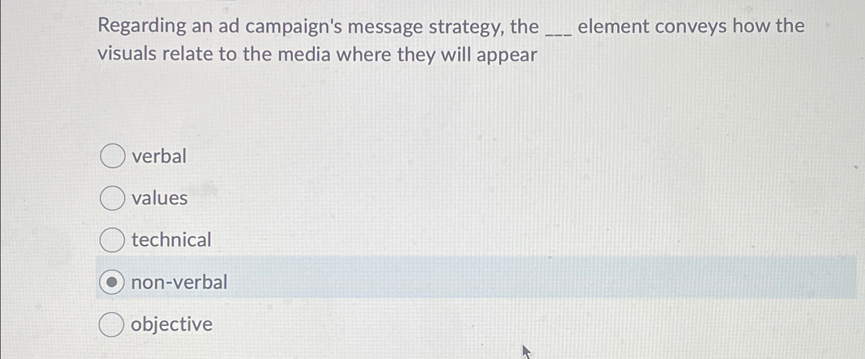 Solved Regarding an ad campaign's message strategy, the | Chegg.com