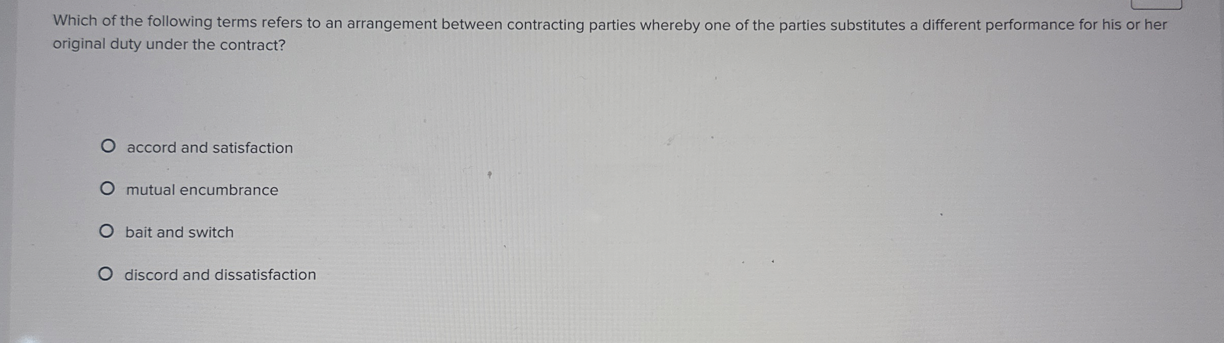 Solved Which of the following terms refers to an arrangement | Chegg.com