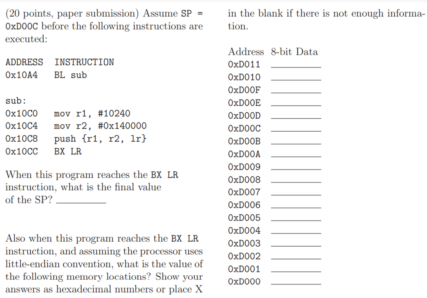 Solved solve the following question | Chegg.com