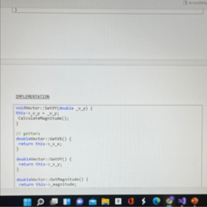 Solved CPP-A07 - Vector Overloads 8 Accessibility M In this | Chegg.com
