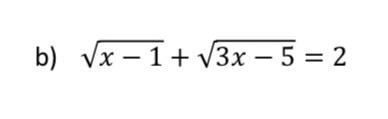 Solved Solve for x. Check for extraneous roots. a) | Chegg.com