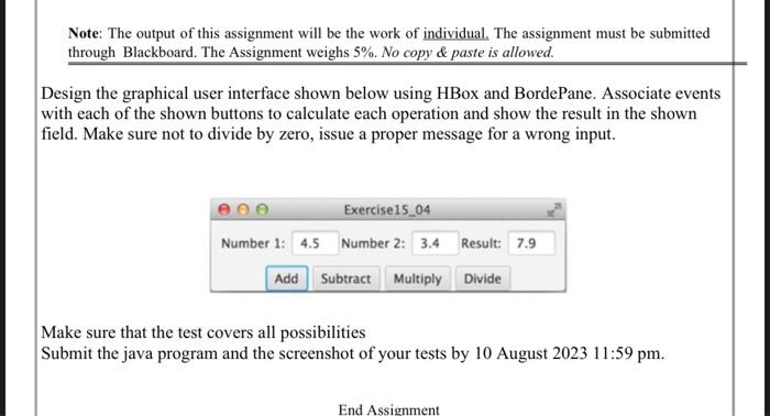 Solved Note: The output of this assignment will be the work | Chegg.com