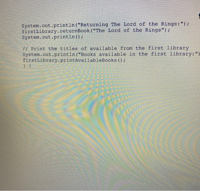 Solved Question 2: Implement Library (60 marks) (LO4, LOS, | Chegg.com