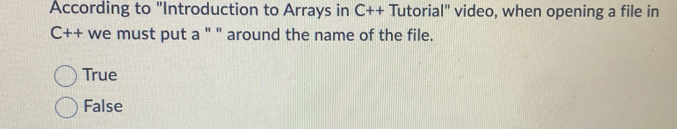 Solved According to "Introduction to Arrays in C++ | Chegg.com