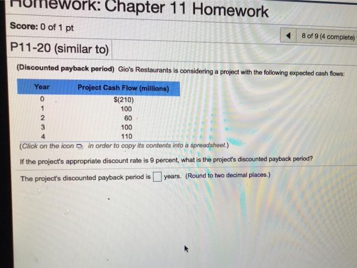 Solved Ework Chapter 11 Homework Score 0 Of 1 Pt 8 Of 9 4