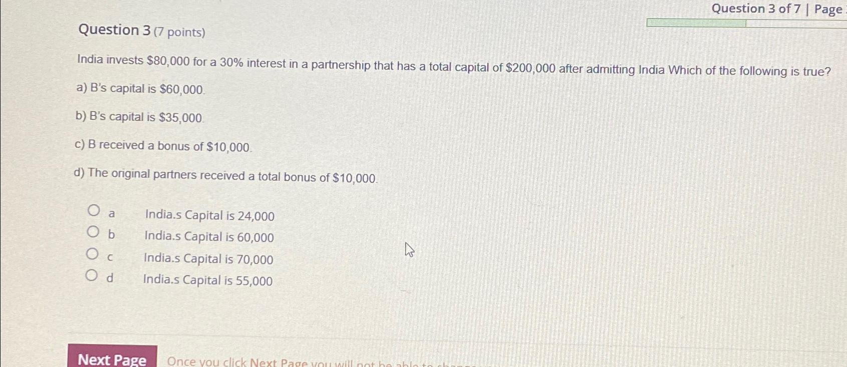 Solved Question 3 ﻿of 7 | ﻿PageQuestion 3 (7 ﻿points)India | Chegg.com