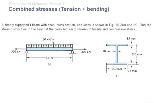 Solved I want to know about stress distribution drawing and | Chegg.com