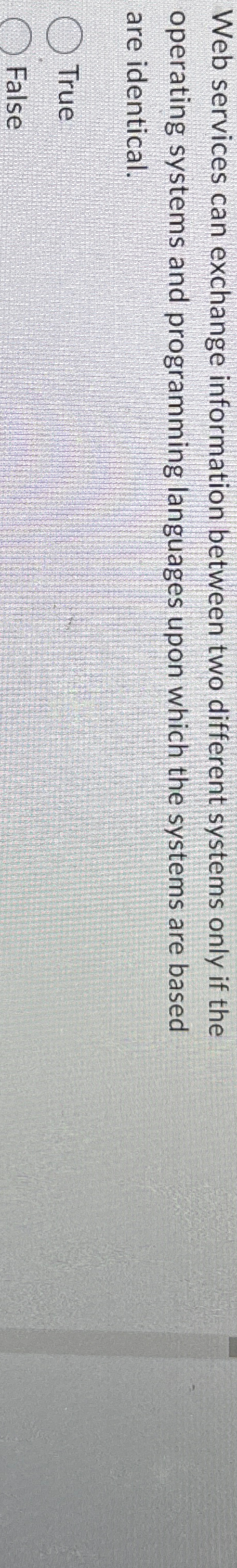 Solved Web services can exchange information between two | Chegg.com