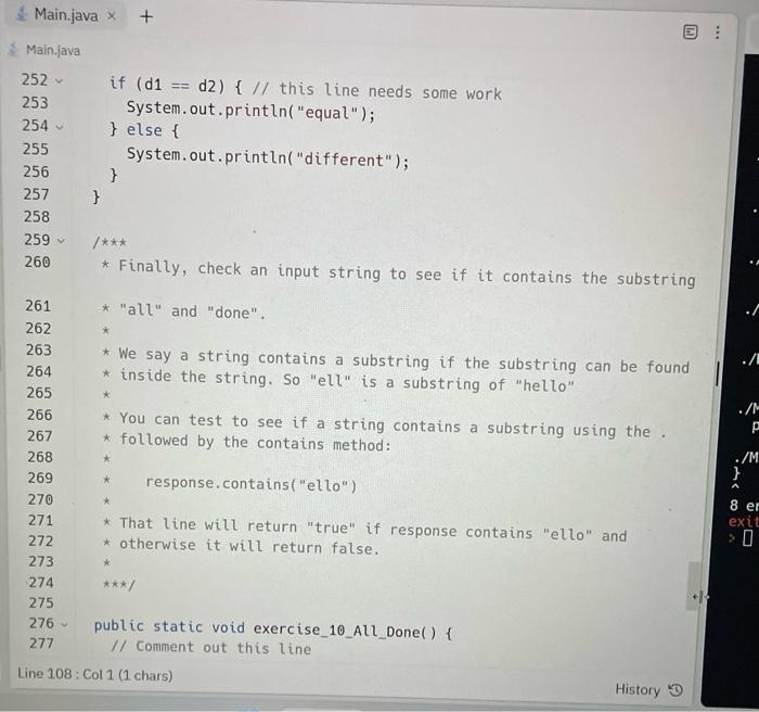 Main.java5. Main.java ×+ Main.java 115116117118/⋆⋆⋆ | Chegg.com