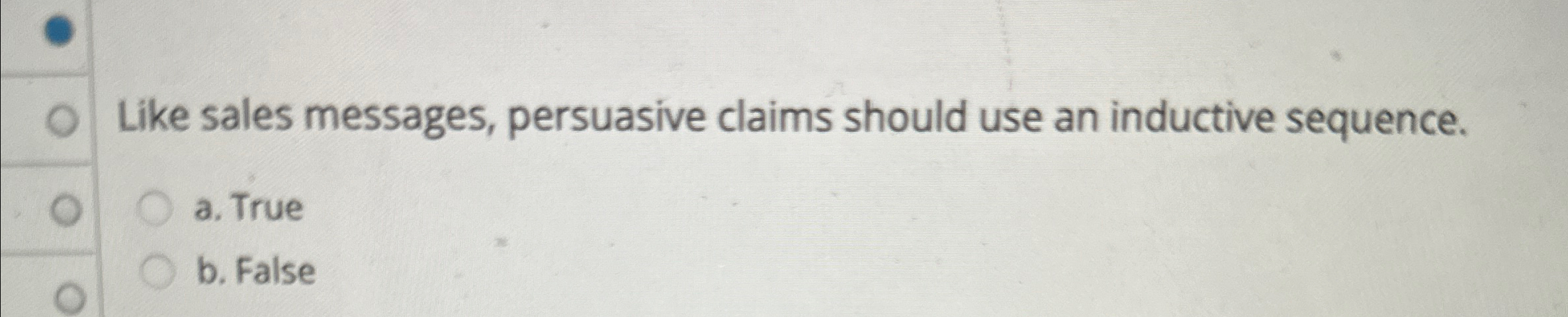 Solved Like sales messages, persuasive claims should use an | Chegg.com