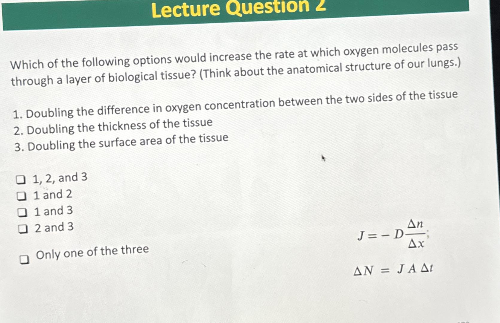 Solved Lecture Question 2Which of the following options | Chegg.com