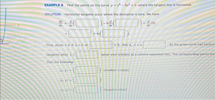 Solved asap plssH X EXAMPLE 6 Find the points on the curve y | Chegg.com