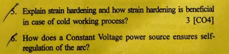 Solved 5. ﻿Explain strain hardening and how strain hardening | Chegg.com