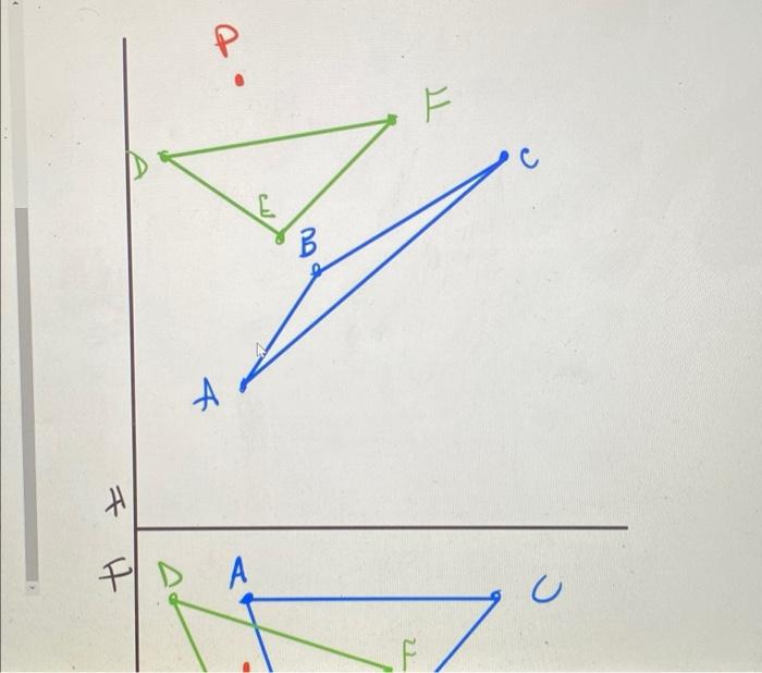 Solved The diagram below shows two planes ABC and DEF, | Chegg.com