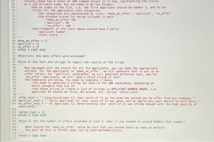 Solved 1 #my module script to be inlcuded in main program 2. | Chegg.com