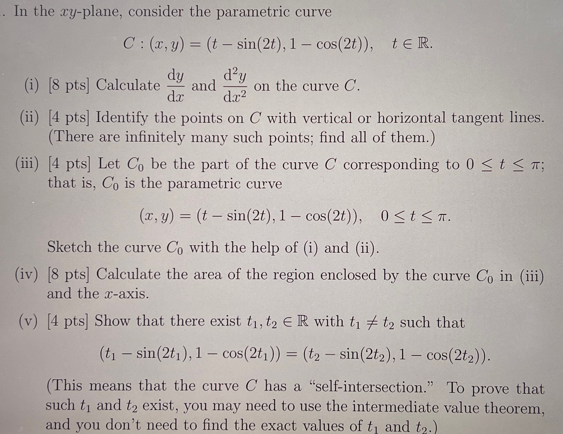 Solved How to solve In the xy-plane, consider the parametric | Chegg.com