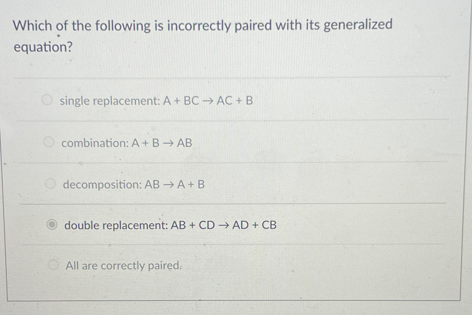 Which Of The Following Is Incorrectly Paired With Its