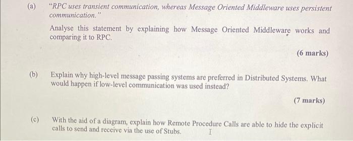Solved QUESTION 1 (a) Explain how distributed hash tables | Chegg.com