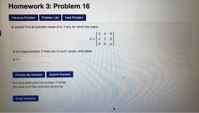 Solved Homework 3 Problem 16 Previous Problem Problem List 8757